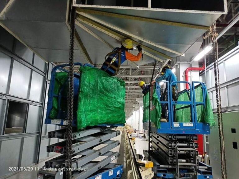 ติดตั้งท่อดักซ์-Mitsu Motor – รับเหมาติดตั้ง